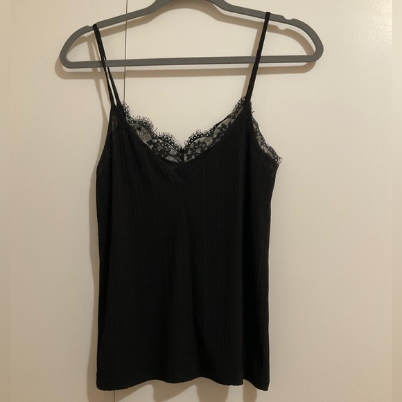 Zara | Tops | Zara Black Lace Cami | Poshmark